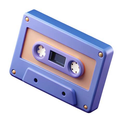 Sought After Avant Garde Concept Art Style Isolated Cutout Of A Single Cassette Tape With