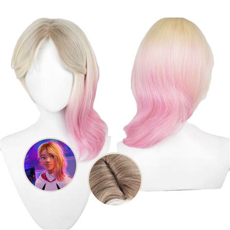 Spider Man Across The Spider Verse Spider Gwen Stacy Wig Spider Gwen