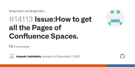 issue how to get all the pages of confluence spaces · issue 14113