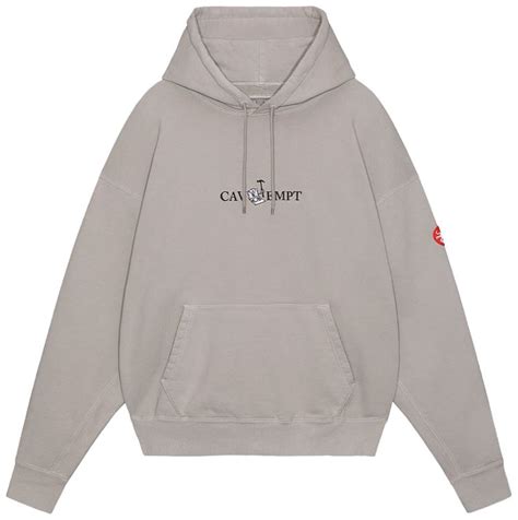 Buy Cav Empt Overdye Md Input Hammer Hoodie Grey Ces24cs05 Grey Goat