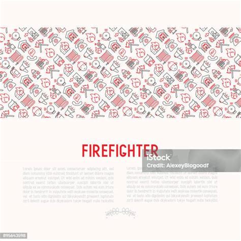 얇은 선 아이콘으로 소방 관 개념 화재 소화기 축 호스 소화 전 현대 벡터 일러스트 레이 션 배너 웹 페이지 인쇄 미디어 개념에 대한 스톡 벡터 아트 및 기타 이미지