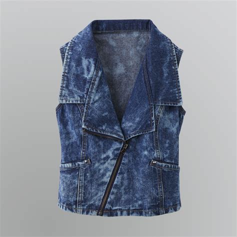 Bongo Girls Acid Wash Denim Vest