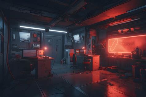 Premium Photo In The System Control Room Operator And Administrator Neural Network Ai Generated