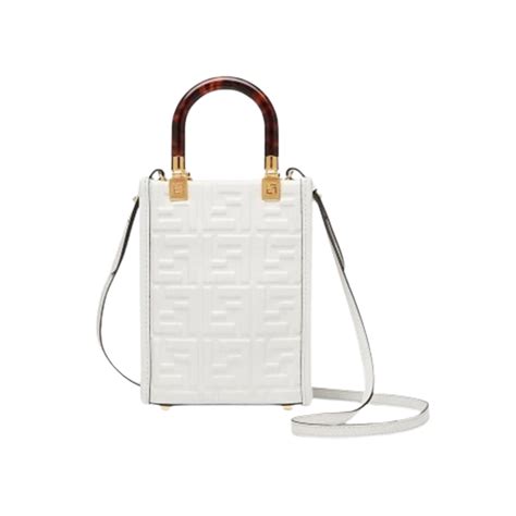 펜디 선샤인 쇼퍼 레더 미니백 화이트 8BS051AMCIF0QVL FENDI 슈프라이즈