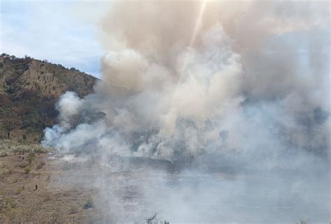 ¡el Primero Del Año Combaten Incendio En Bosque La Primavera