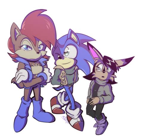 Art Trade Radix Au Sonic Sally Nicole By Skypiratedash On Deviantart