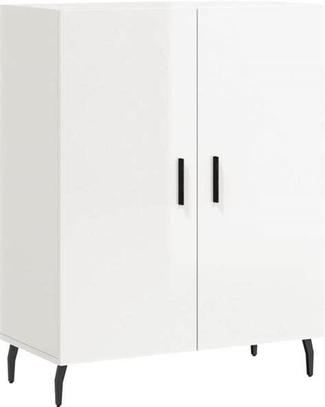 Vidaxl Engineered Wood White High Gloss Sideboard 695x90cm • Pris