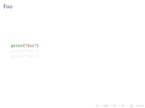 How Do I Disable Code Lines In Minted In Beamer TeX LaTeX Stack Exchange