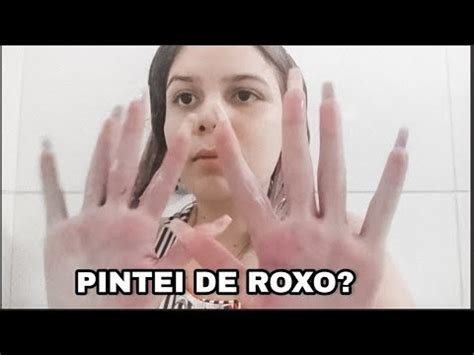 Pintei As Pontas Do Cabelo De Roxo Youtube