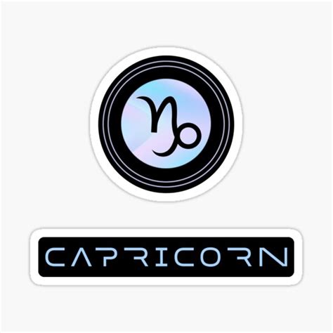 Capricorn Zodiac Hologram Sticker For Sale By Eisogun Redbubble