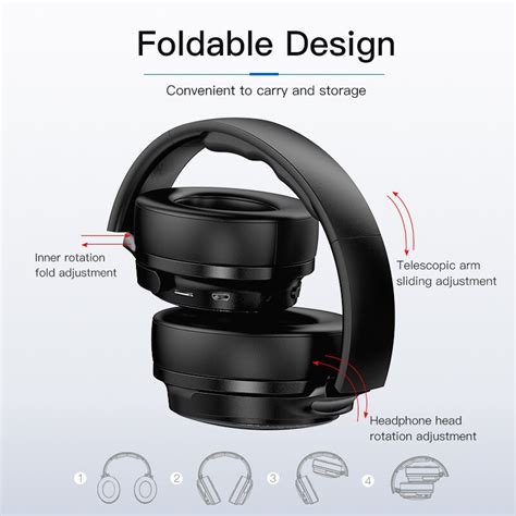 Awei A780bl ไร้สายบลูทูธ 50 หูฟัง Hi Fi สเตอริโอการออกแบบพับเก็บได้