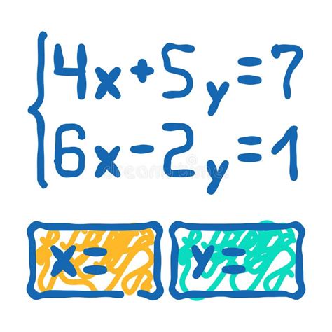 Equation Math Science Education Icon Doodle Illustration Stock Vector Illustration Of Doodle