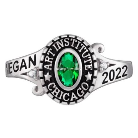 Custom Silver925 High School Class Ring Graduation Ring Etsy