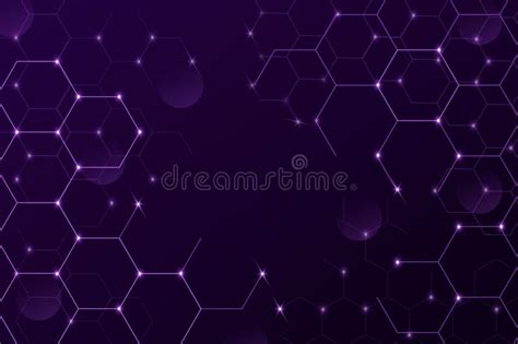 Abstract Molecules On A Purple Background Molecular Structures Or Dna