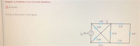 Solved Chapter 2 Problem 2 111 Circuit Solution X Chegg Com