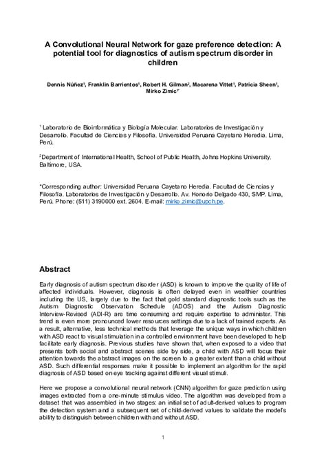 Pdf A Convolutional Neural Network For Gaze Preference Detection A Potential Tool For