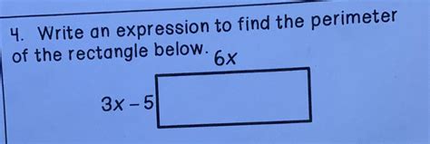 solved write an expression to find the perimeter [math]