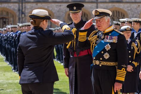 King Charles Honours Royal Navy Personnel For Last Duty For Queen