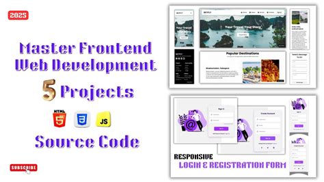 Build 5 Real World Projects Full Frontend Projects Html Css Javascript Tutorial Youtube