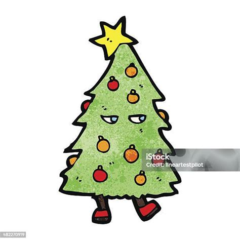 Christmas Tree Cartoon Character向量圖形及更多人體部分圖片 人體部分 可愛 插圖 Istock