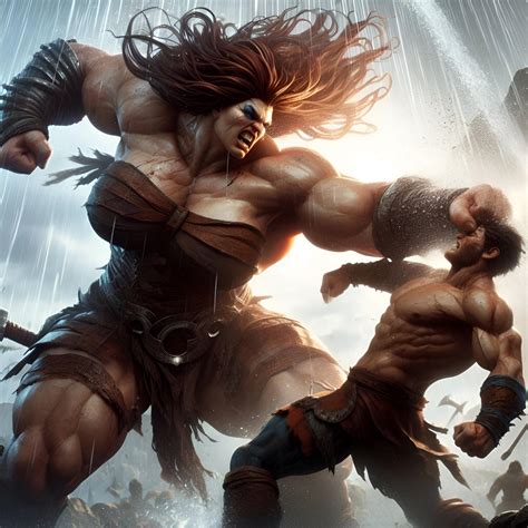 Giant Female Warrior By Powergoofy On Deviantart
