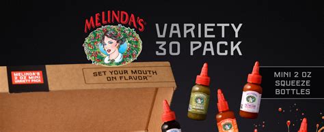 Melindas Mini Hot Sauce Variety Pack Surprise 30 Pack