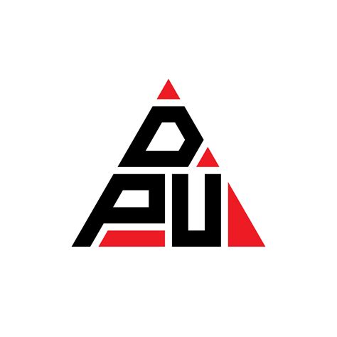 Diseño De Logotipo De Letra Triangular Dpu Con Forma De Triángulo