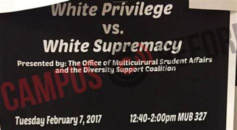 College To Host Event On White Privilege Vs White Supremacy
