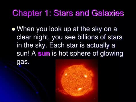 Ppt Chapter 1 Stars And Galaxies Powerpoint Presentation Free