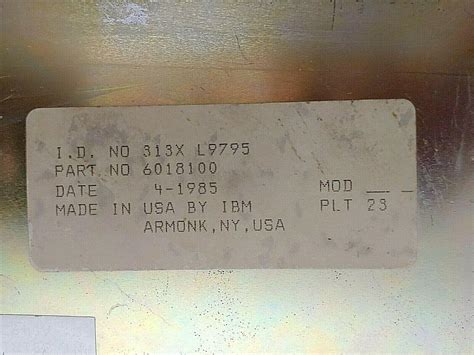 Rare Ibm Model F Keypad For 3290 Buckling Spring Part 6018100 Db15