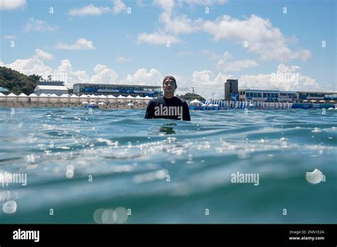 Japans Kanoa Igarashi Rides A Wave During A Training Session At The 2020 Summer Olympics
