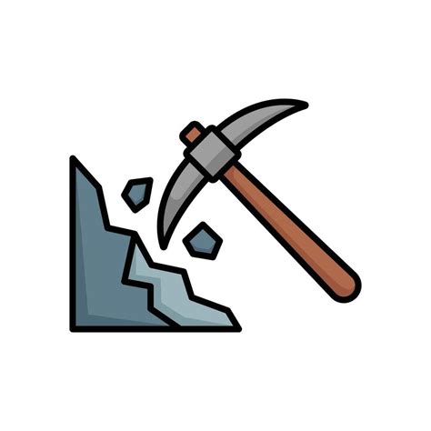 Old Mining Pickaxe Icons In Style 60260531 Vector Art At Vecteezy