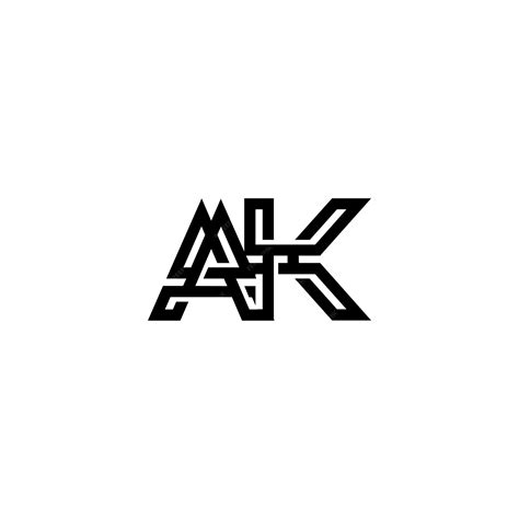 Premium Vector Ak Monogram Logo Design Letter Text Name Symbol