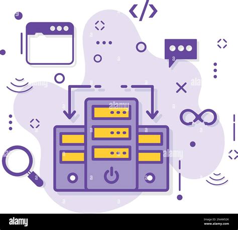 Peer To Peer Stock Illustration Slave Master Hdd Storage Server