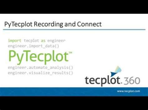 Tutorial Pytecplot Recording Connections Youtube