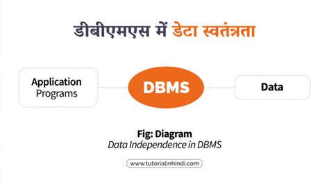Data independence in DBMS in Hindi इसक परकर और लभ Tutorial in Hindi