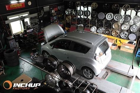 인치업팩토리 경차전문 인치업팩토리 스파크 하체소음 쇼바마운트활대링크 교환 스파크하체