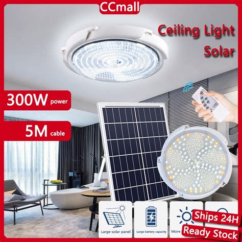 Jual COD Lampu Tenaga Surya Lampu Plafon Minimalis Solar Ceiling Led Lampu Tenaga Matahari