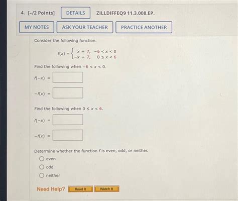 Solved Consider The Following Function F X X X Chegg