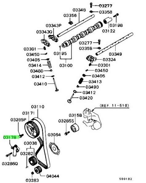 Buy Genuine Mitsubishi MR984375 Adjuster,timing Belt Tensioner. Prices ...