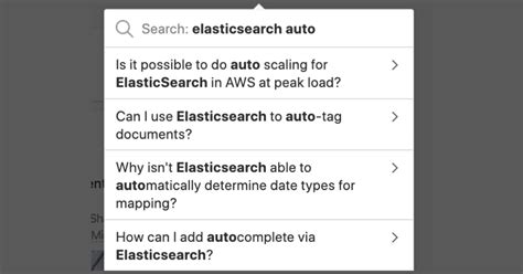 Elasticsearch Autocomplete Search Elasticsearch Labs
