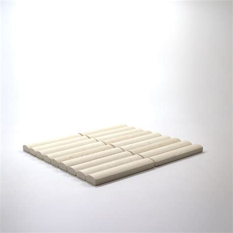 Fluted Beige Limestone Honed Mosaic Tile Sample Etsy