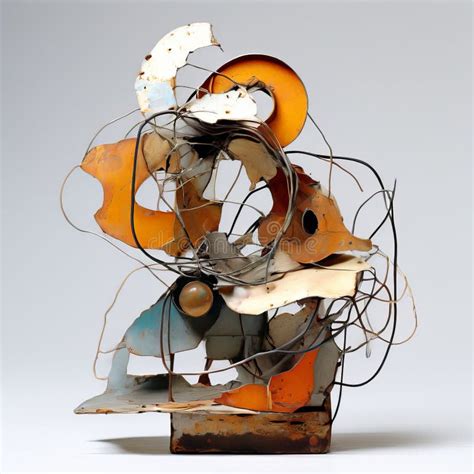 13 118 Mixed Media Sculpture Combines Elements Stock Illustrations 1