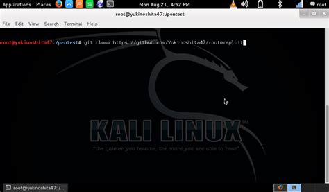 Kali Linux Routersploit