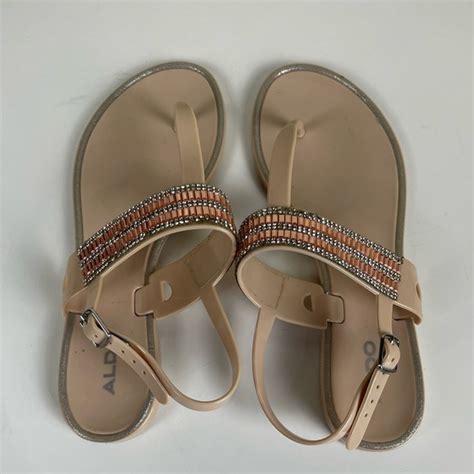 Aldo Shoes Aldo Cream Jelly Sandals Size 75 Poshmark