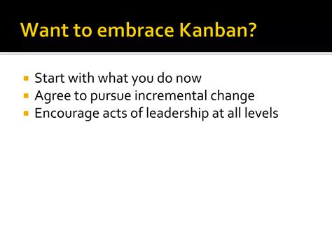 yes we kanban ppt
