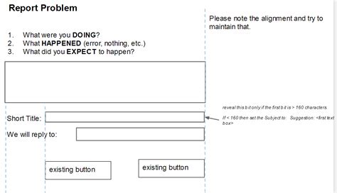 User Feedback What Is The Best Practice For Submit A Problem User Experience Stack Exchange