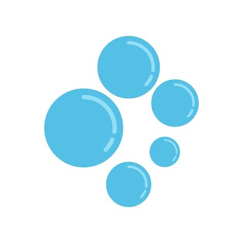 Premium Vector Bubble Water Foam Icon Vector Design Flat Style