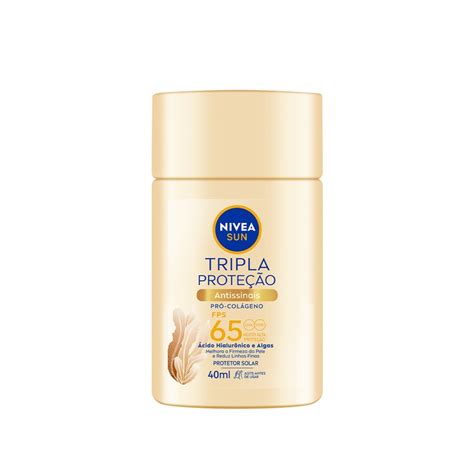 Nivea Sun Protetor Solar Facial Tripla Proteção Fluido Antissinais Fps