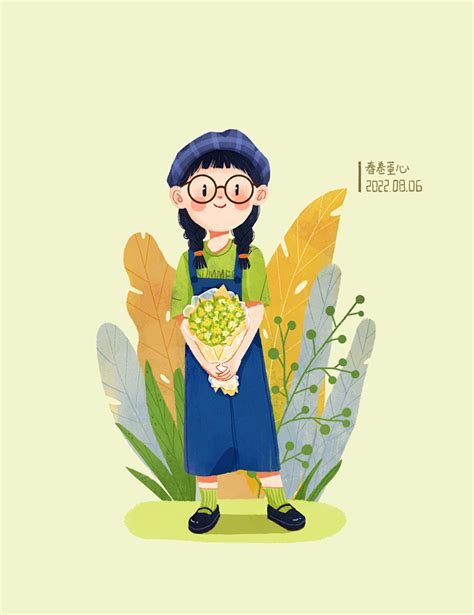 儿插人物小女孩练习